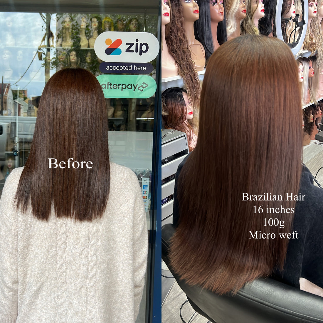 Hair extensions that are of medium length and dark in color – All About ...